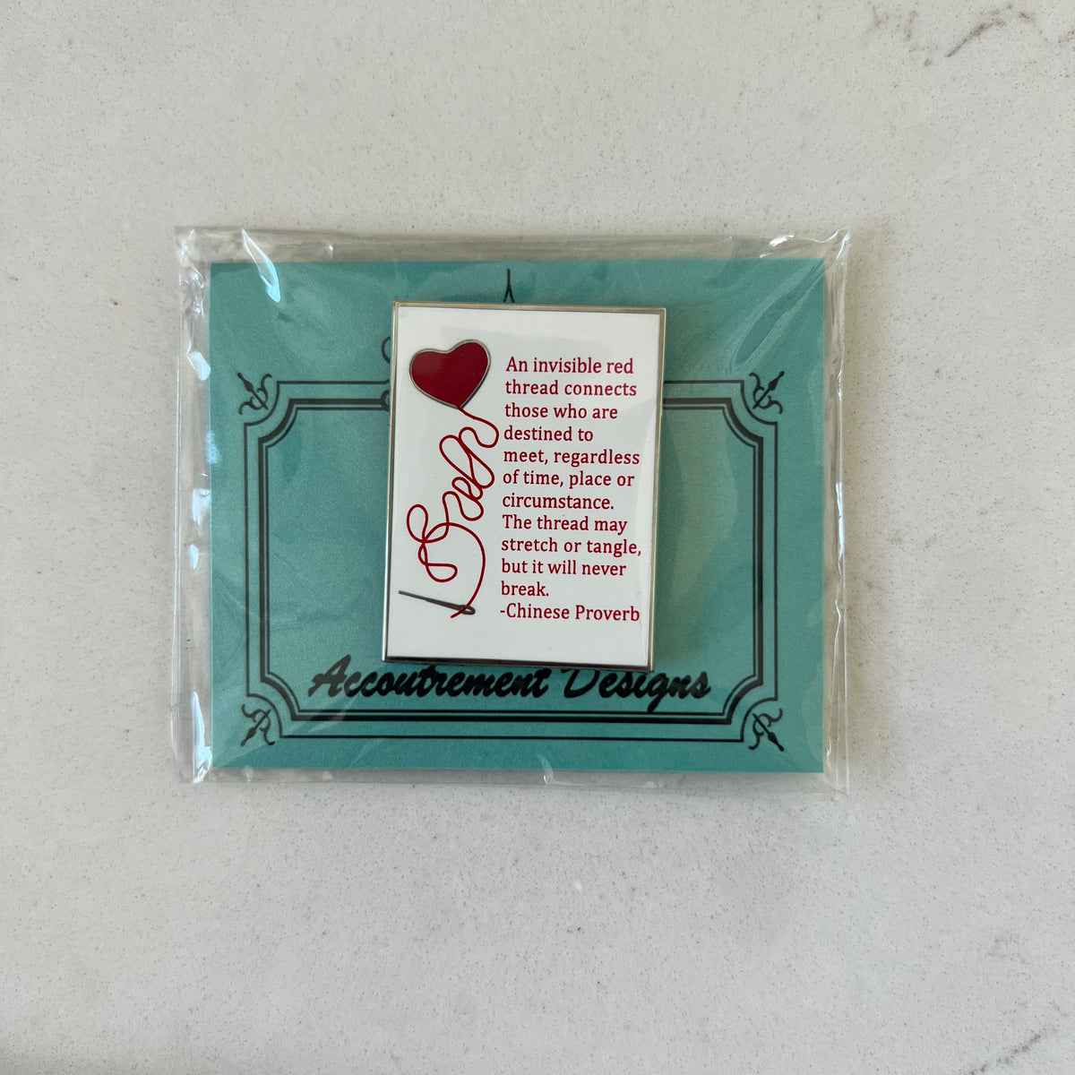 Red Thread (Chinese Proverb) Needleminder – Chaparral Needlework