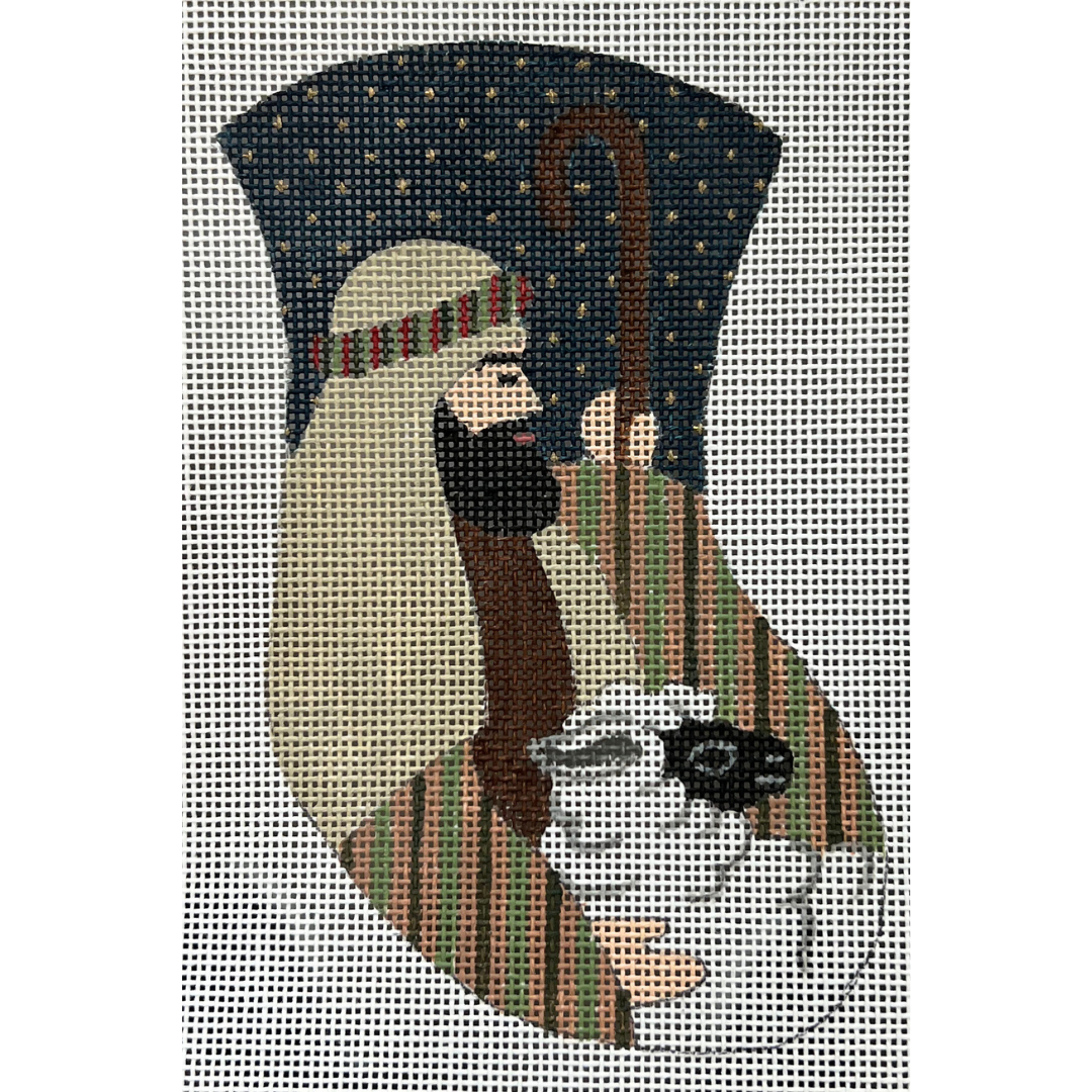 TTAX0176 Shepherd and Lamb Mini Sock – Chaparral Needlework